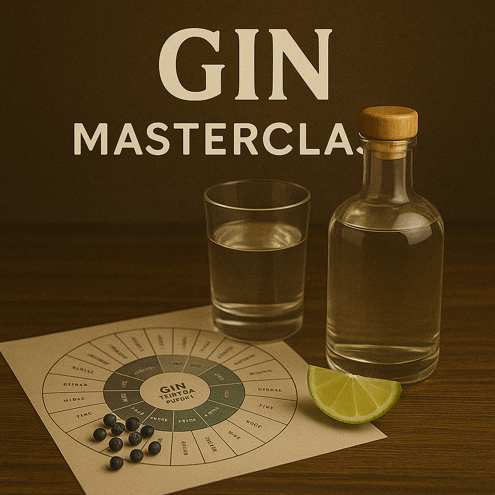 Gin Masterclass Toolkit | Flavor Map, Flavor Wheel & Label Guide