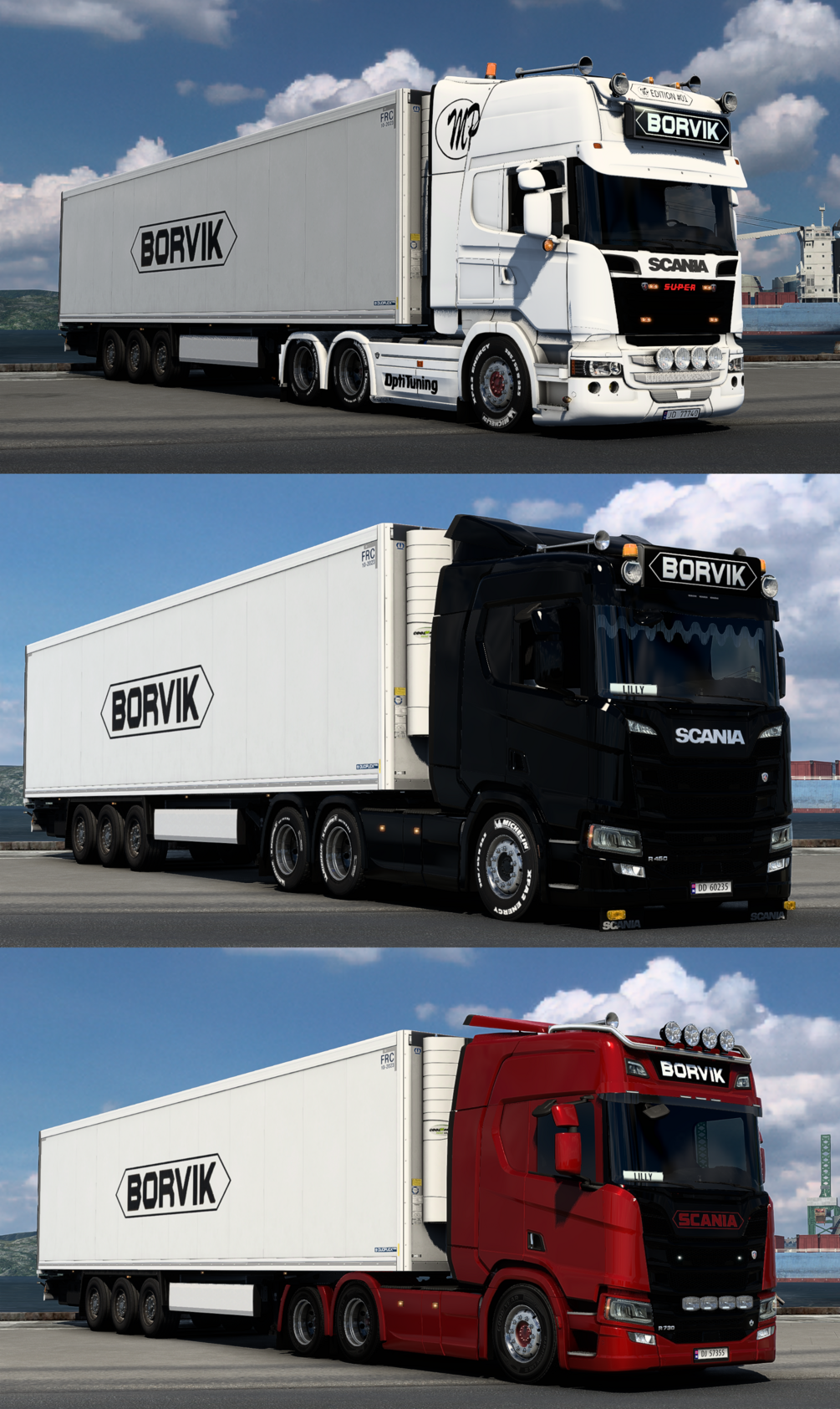 Scania FreD, NextGen R Borvik Combo Skin Pack