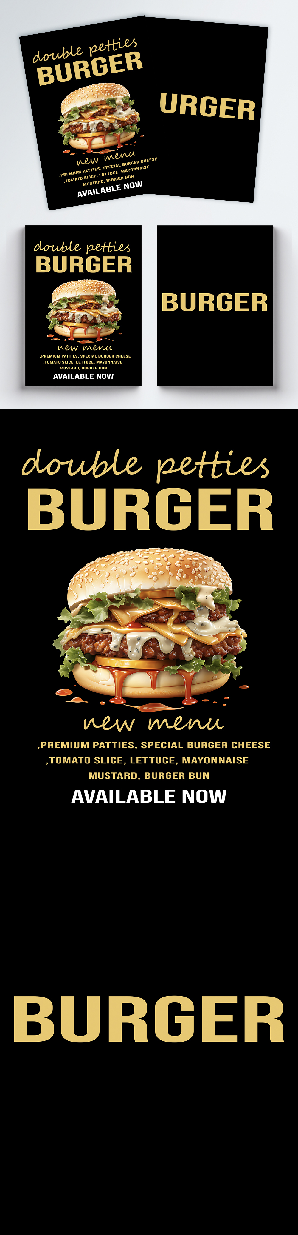 Double Patties Burger - Now on the New Menu!