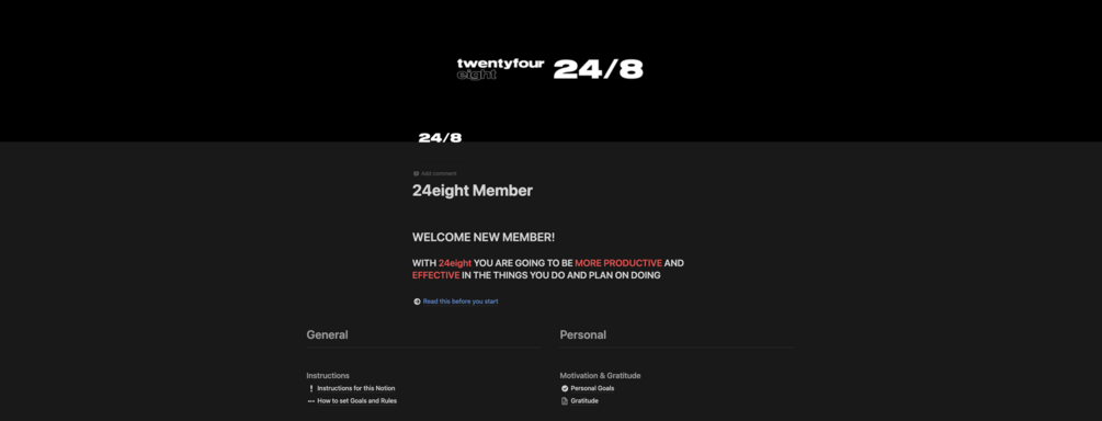 24eight Members Notion Page