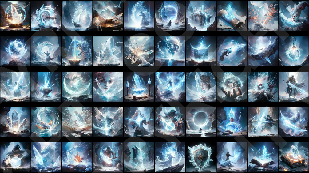 200 Magic Spell Icons Pack - Ice