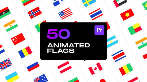 50 Animated Flags