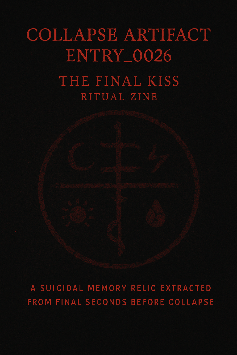 Collapse Artifact ENTRY_0026 | The Final Kiss (Ritual Zine)