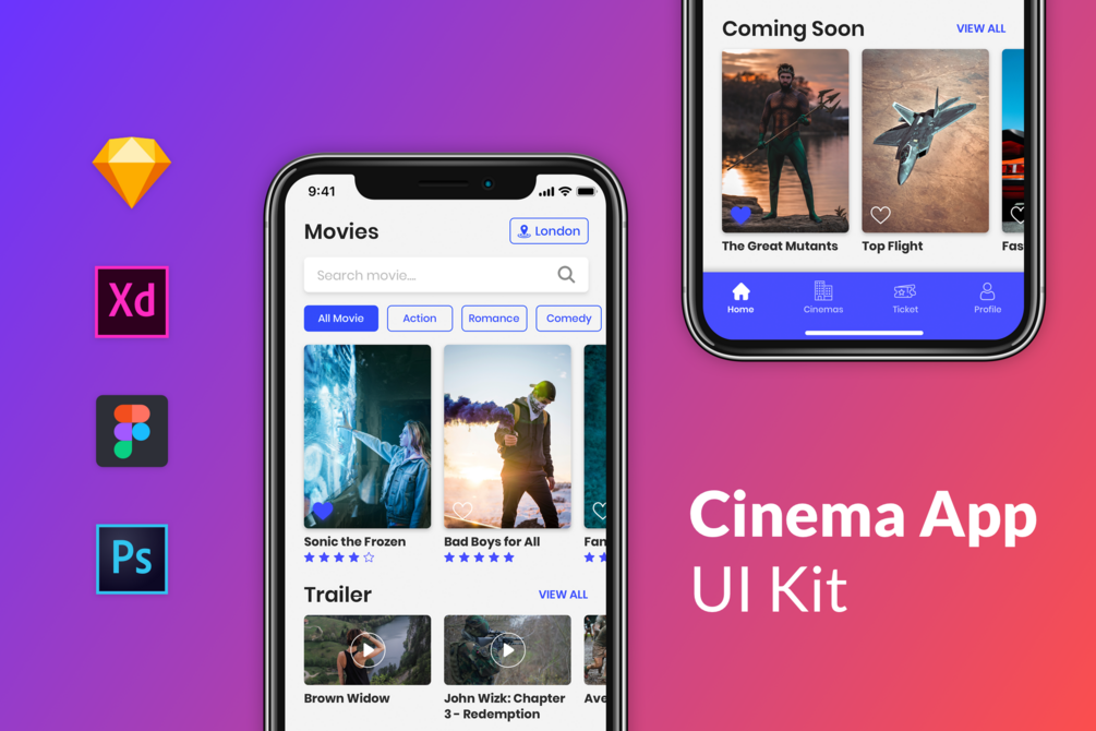 Cinema App UI KIT