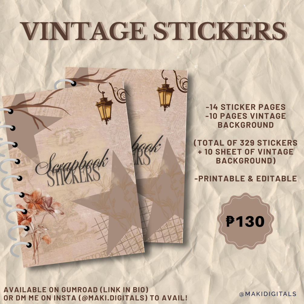 Vintage Journal Stickers