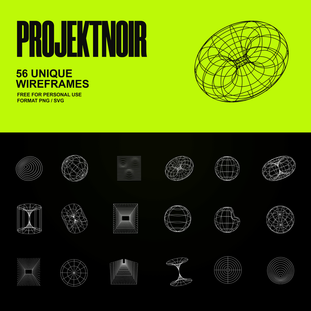 56 UNIQUE WIREFRAMES