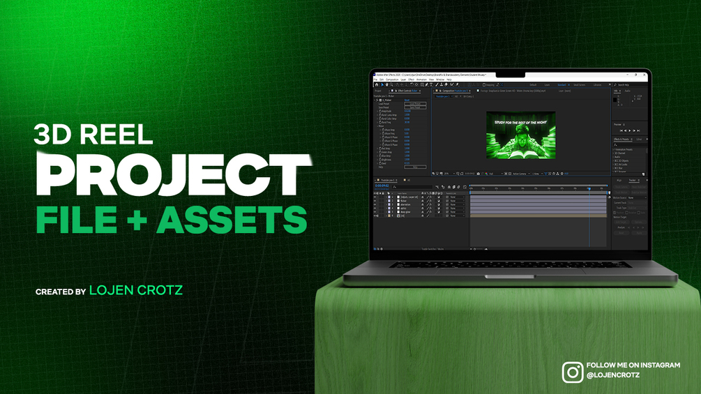 Student life 3D reel project file