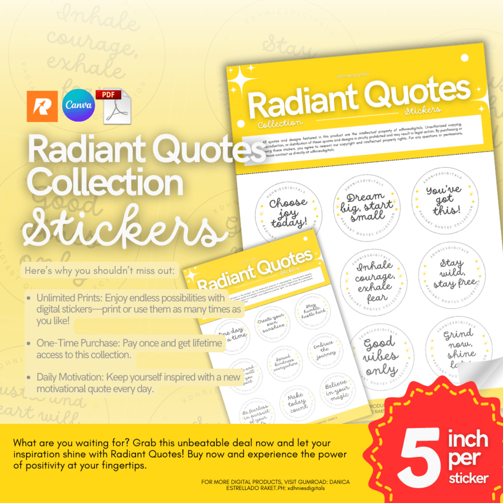 Radiant Quote Collection (Stickers)