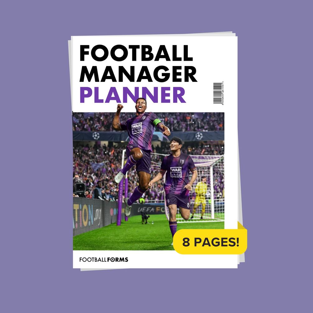 Football Manager Planner - Ultimate FM24 Template Notebook / Print ...