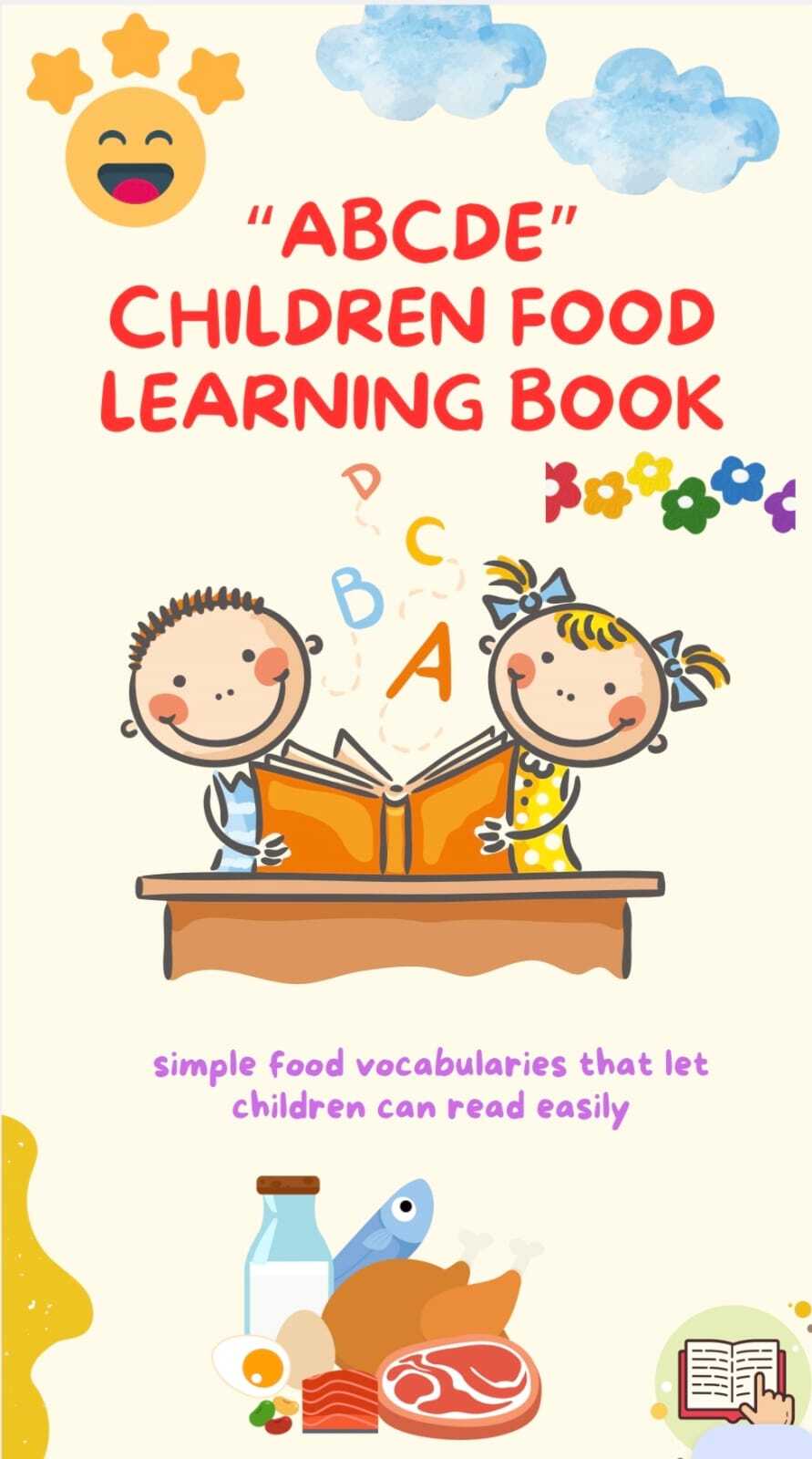 ABCDE Children Food Learning Book