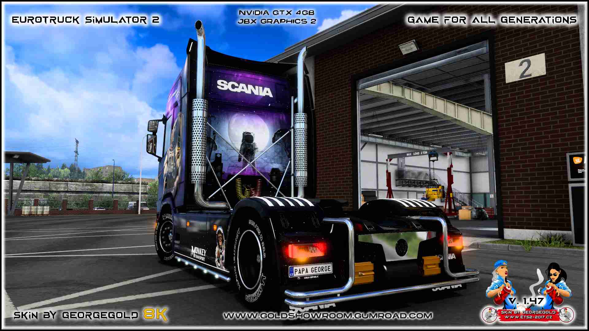 ETS 2 Skin Scania R NG Monkey Transport