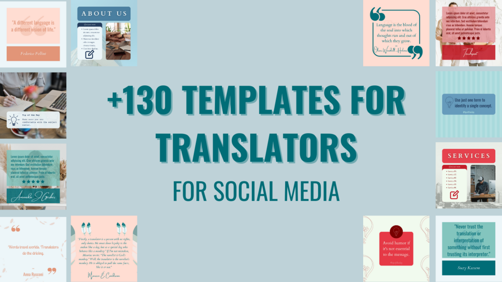 130 Translator Templates for Social Media