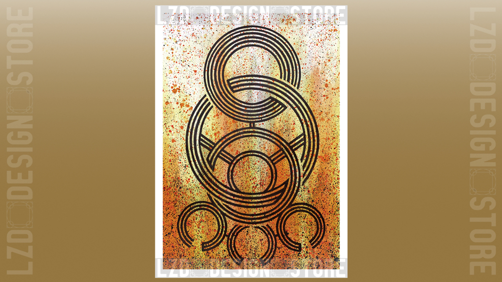 Colour Geometric Continuous Form A5 Print - CGCFA5P2021.2