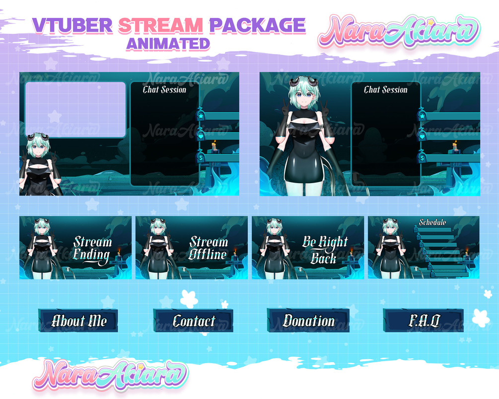 Transform Your Channel with the Overlay Anime Girl Demon Stream Package Transform Your Channel with the Overlay Anime Girl Demon Stream Package