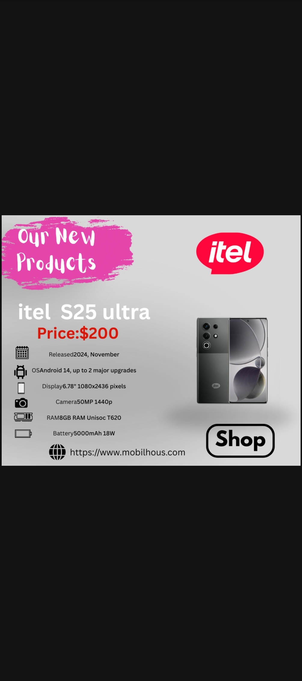 Smartphone Sale Poster Template (Canva Editable)