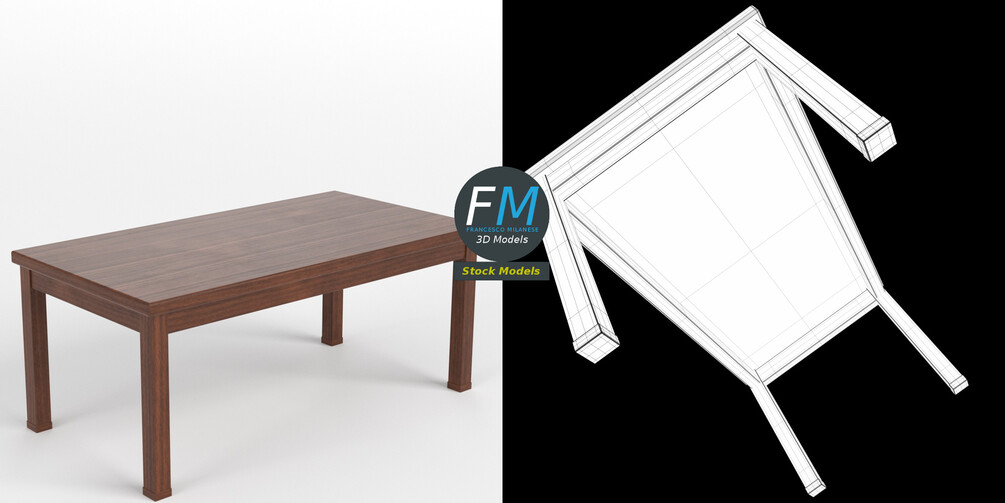 3D MODEL - Table desk 18