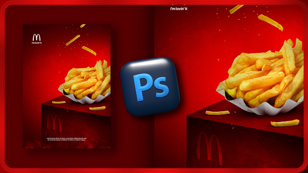 French Fries Poster Design | Photoshop