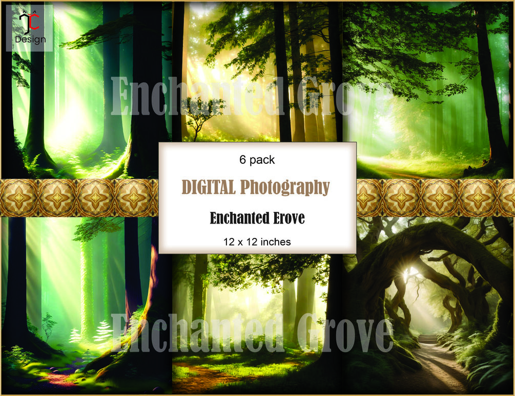 Enchanted Grove Digital Art collection | 6 pack