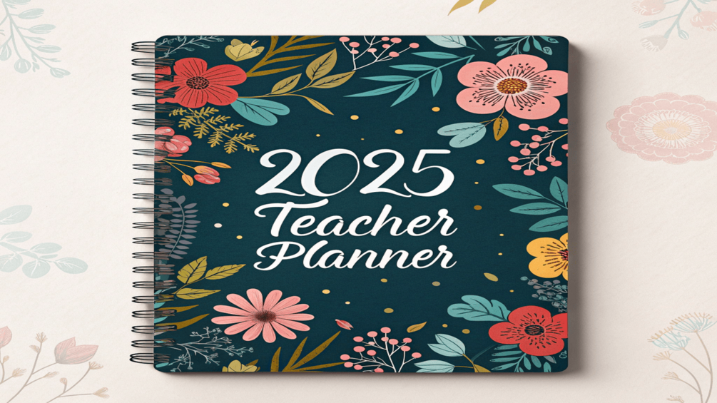 2025 Teacher Planner – Colorful Floral Style | Printable PDF