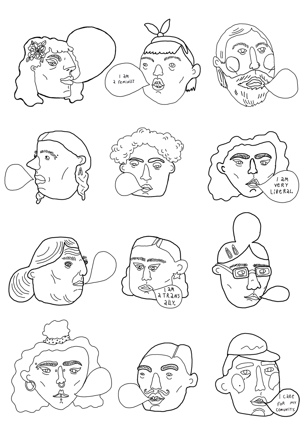 Coloring page "Invest in your values" A3