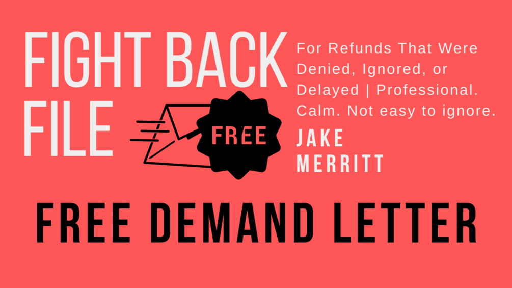 Free Demand Letter Template – Refund Refused or Ignored? Use This