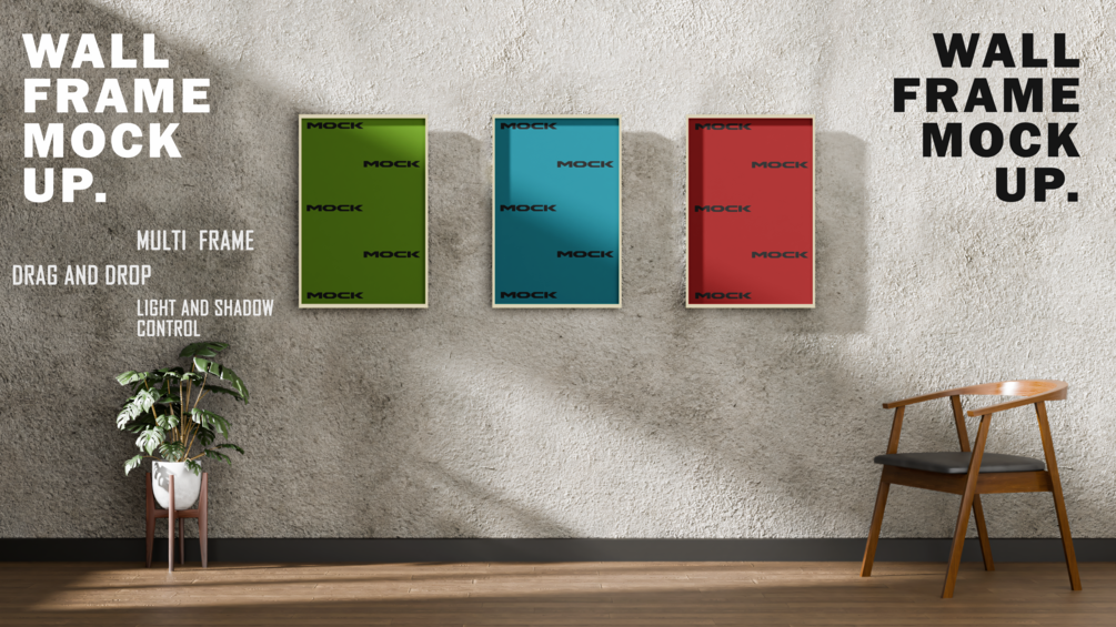 Multi frame HD wall mock up