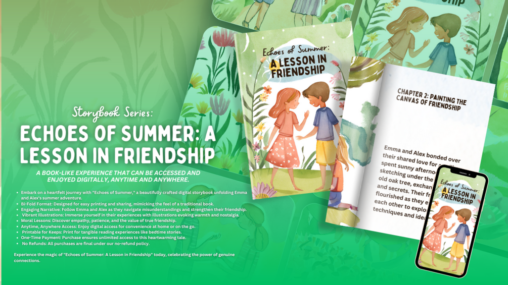 Storybook Series: Echoes of Summer: A Lesson in Friendship (A digital ...