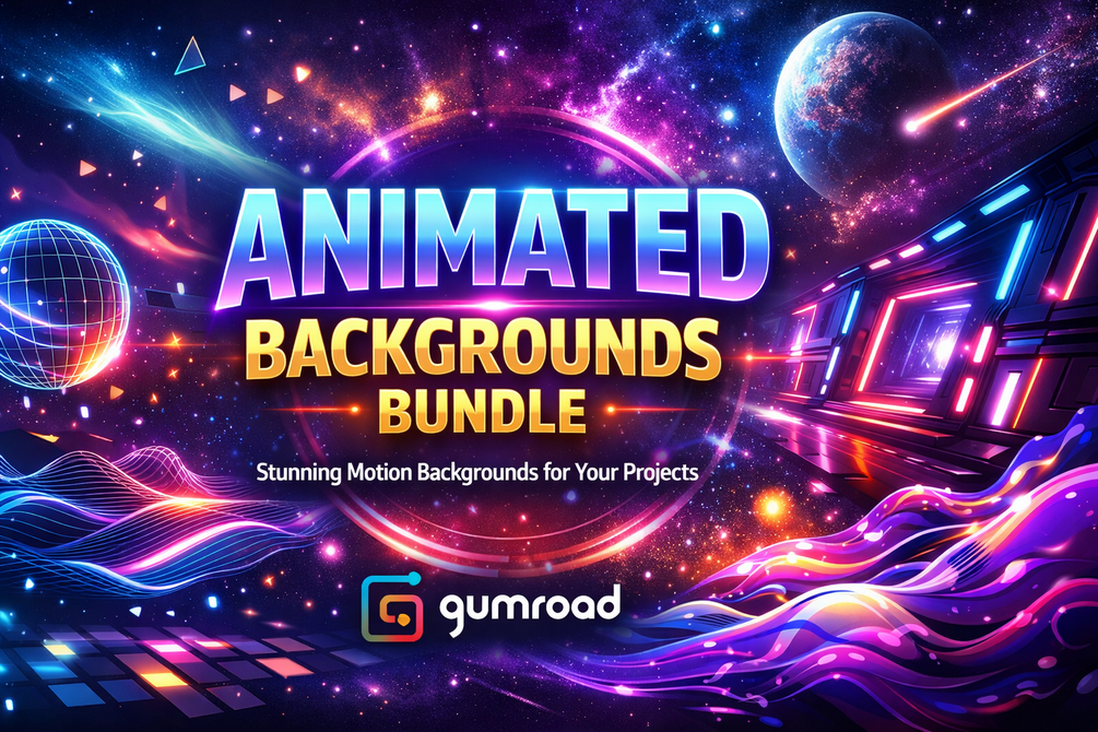 Animated Backgrounds Bundle – Canvas Effects, Matrix, Nature & More