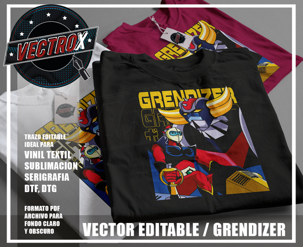 Vector Editable - Grendizer