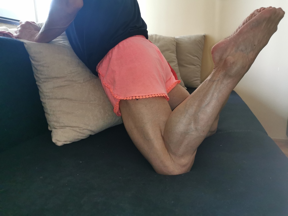 109. Cuddling my legs