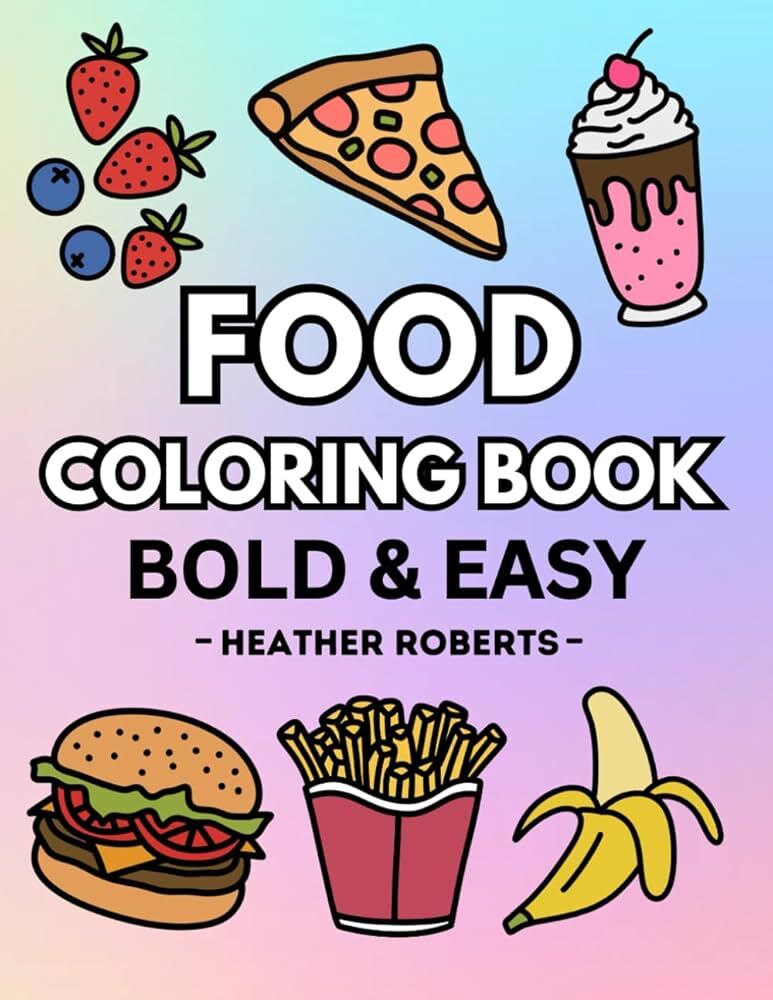 Perfect Match Food Bold and Easy Coloring