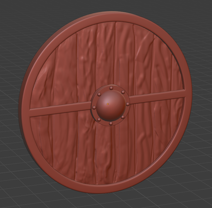 Saxon/Viking round shield STL