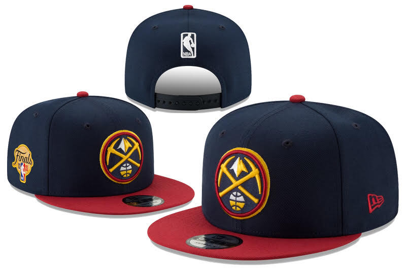Denver Nuggets 22-23 NBA Finals Snap Back Hat (Navy with Red bill)