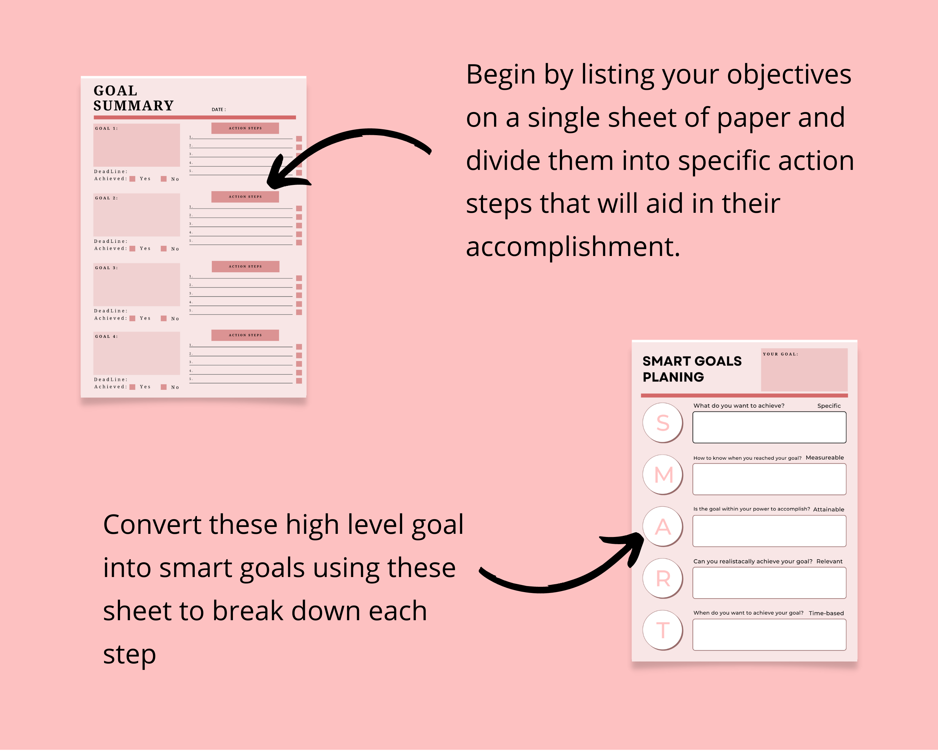 ULTIMATE Goal Planner BUNDLE - Goal Tracker, Smart Goal Setting ...