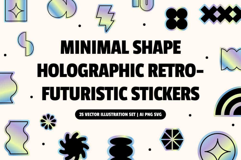 Minimal Shape holographic Retro Set