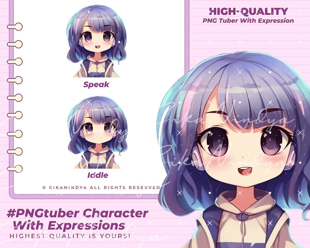 PNG Tuber | Bring Fun to Your Streaming PNG Tuber Character | Free 2 ...