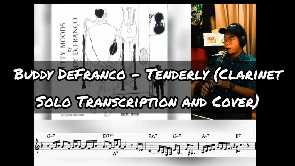 Buddy DeFranco - Tenderly(Clarinet Solo Transcription and Cover)(Bb)