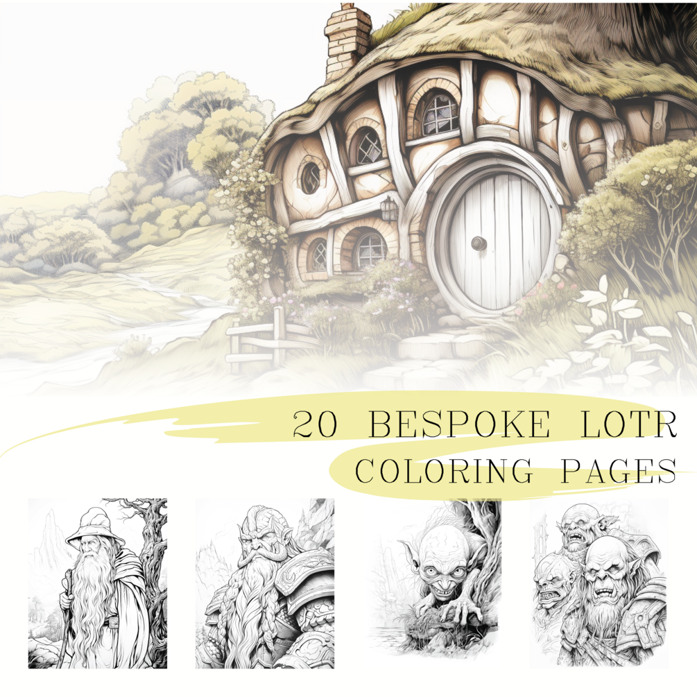 20 Middle Earth Downloadable Coloring Pages
