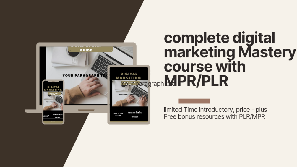 Back to Basics digital marketing course with MRR & PLR | Master Resell ...