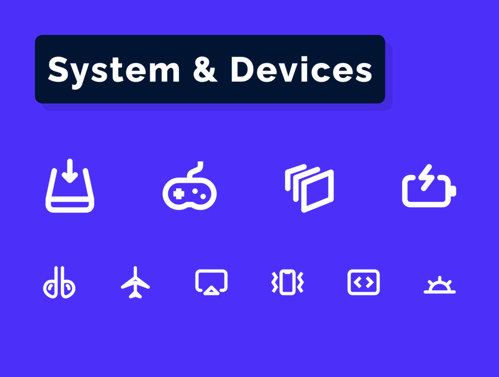 System & Devices Icons Set
