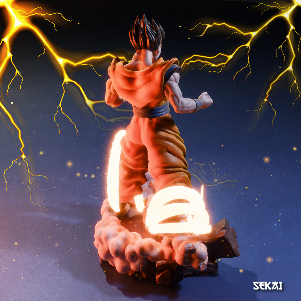 Ultimate Gohan Sculpture and Bust - Sekai 3D Models - Tested and Ready ...