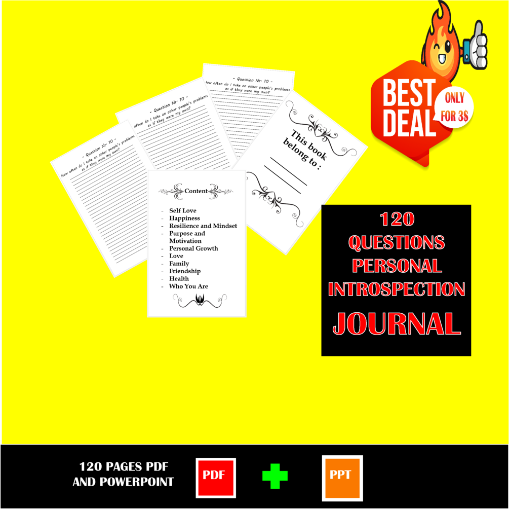 120 Questions Introspection Journal KDP INTERIOR