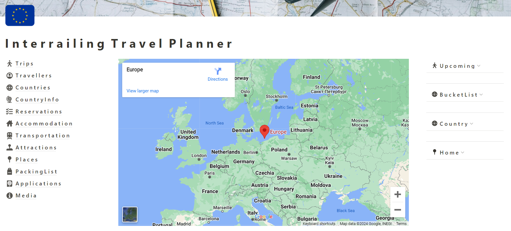 Interrailing Travel Planner