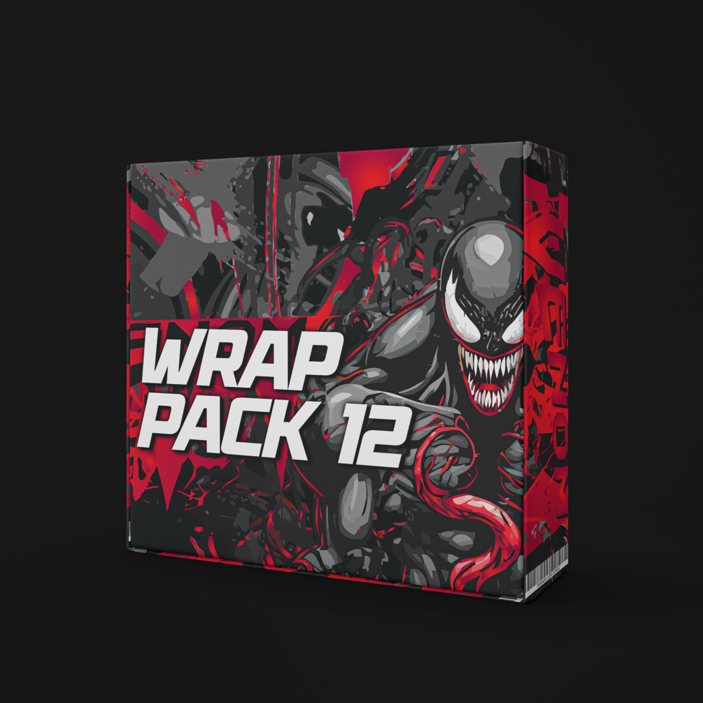 Lethal Symbiote - Wrap Design Pack 12 - Black & Red Livery (4K Textures)