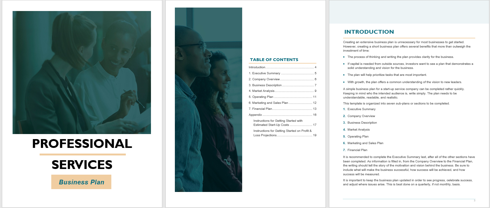 Business Plans Templates