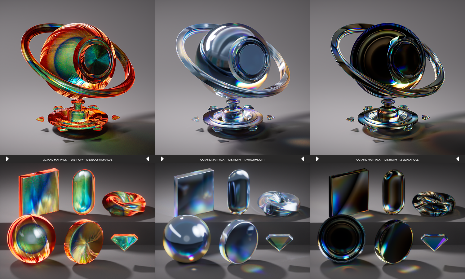 Octane Material Pack for Cinema4D - Distropy - 42 MAT