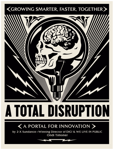 Signed A TOTAL DISRUPTION Postcard, Designed by Shepard Fairey