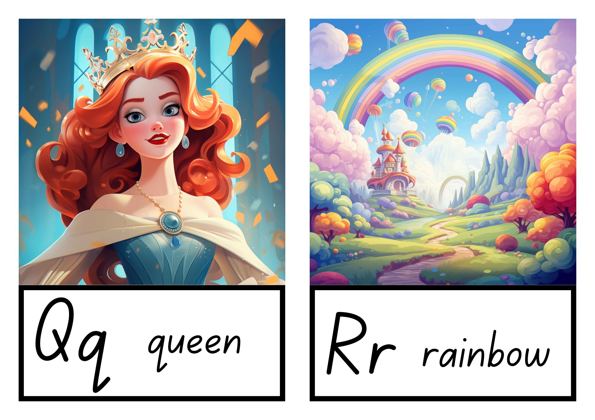 Educational Alphabet Flash Cards