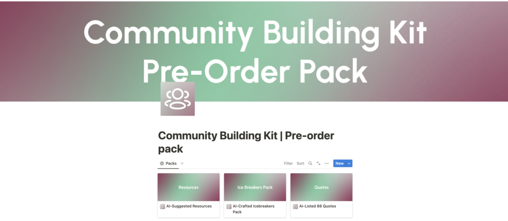 Community Building Kit | Pre-order pack
