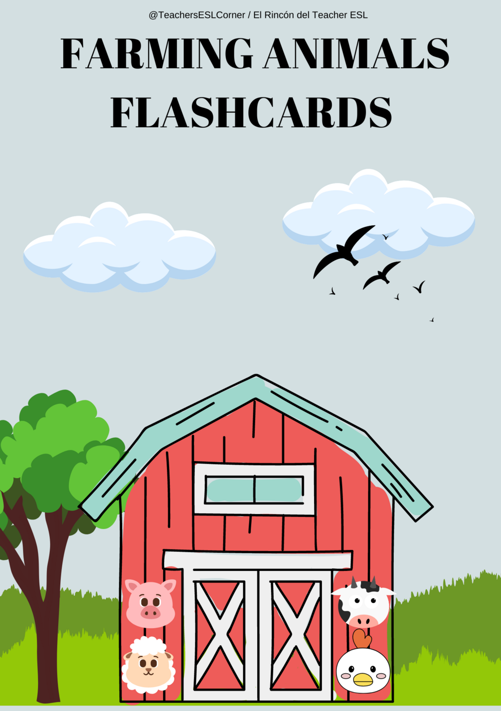 FARMING ANIMALS FLASHCARDS